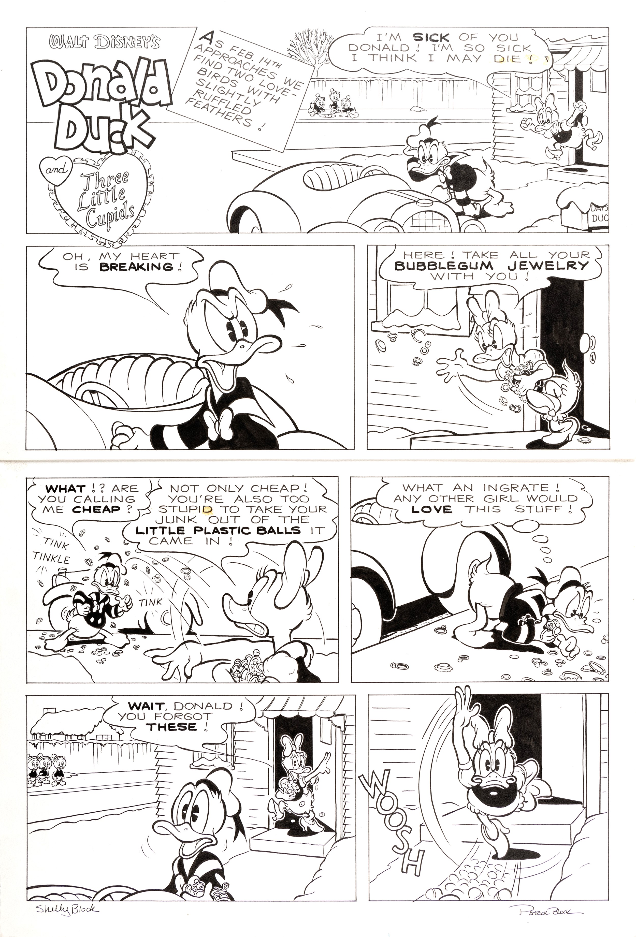 Pat Block : Donald Duck and Three Little Cupids - Asta The Art of Movie ... Pat Block : Donald Duck and Three Little Cupids - Asta The Art of Movie ...