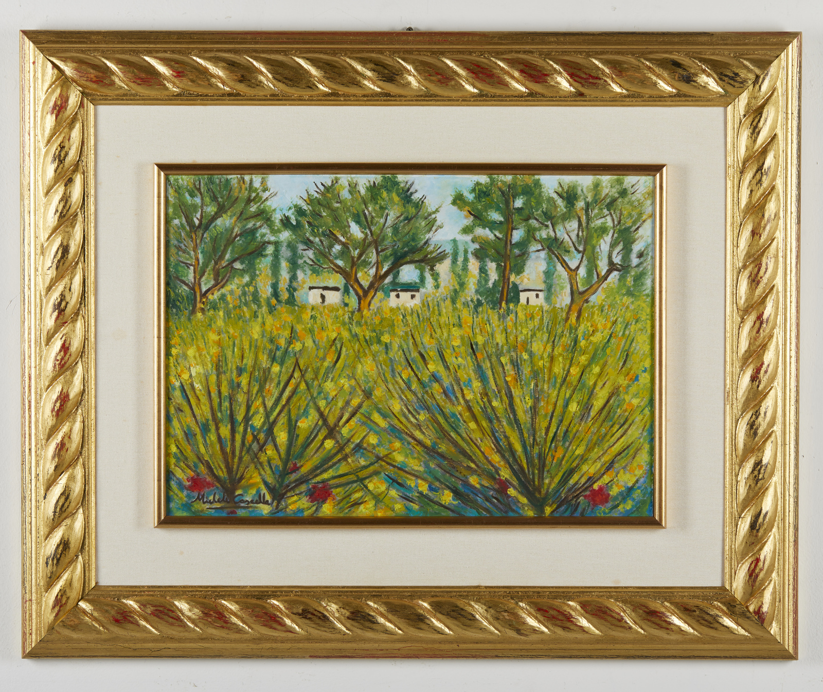 CASCELLA MICHELE (1892 - 1989) : Paesaggio con ginestre. - Asta Asta 384 | ARTE MODERNA E ...