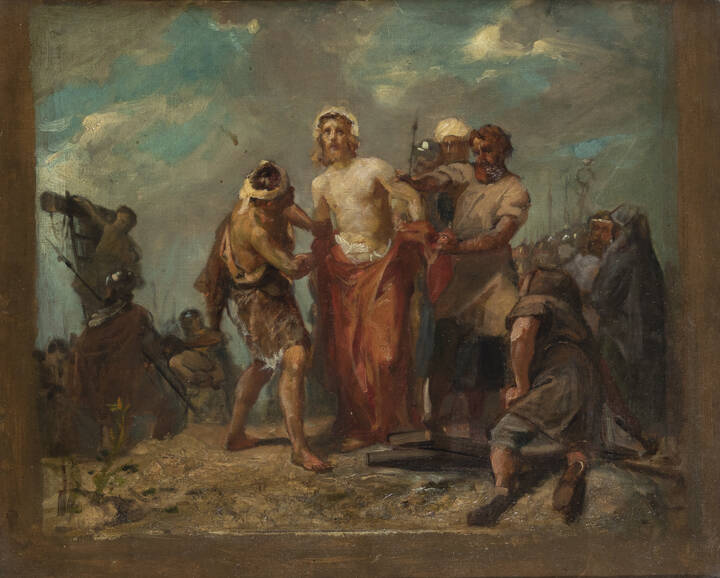 LUIGI MORGARI Torino 1857 - 1935 : Cristo deriso - Asta Asta 212 ...