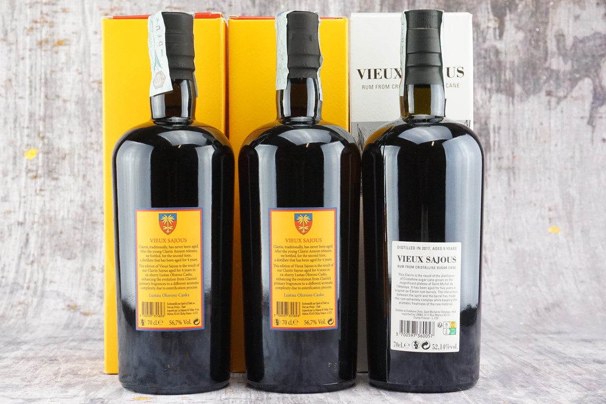 Selezione Vieux Sajous - Asta Rum, whisky e distillati da collezione ...