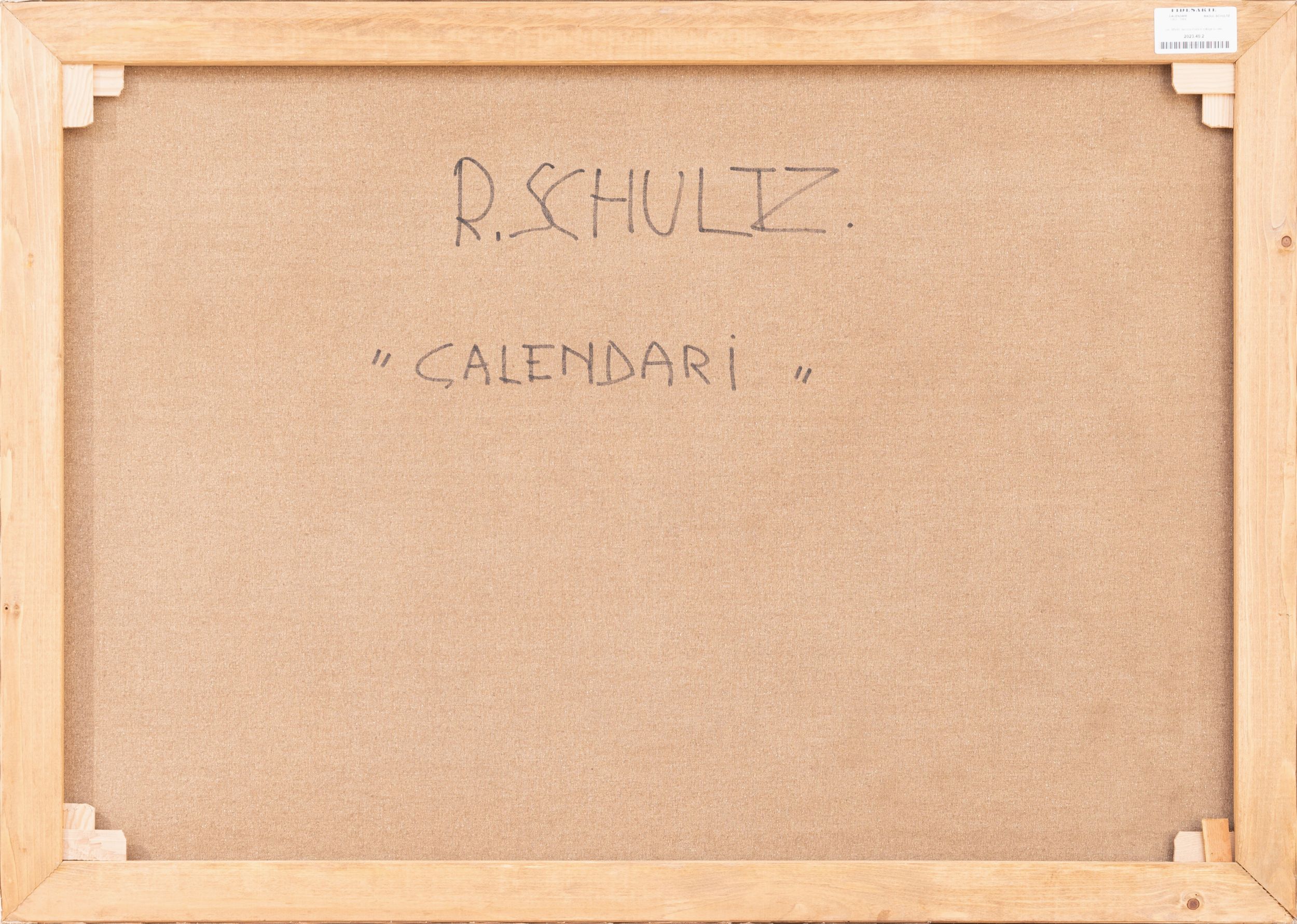 RAOUL SCHULTZ : Calendari - Asta Arte moderna e contemporanea - Associazione Nazionale - Case d ...
