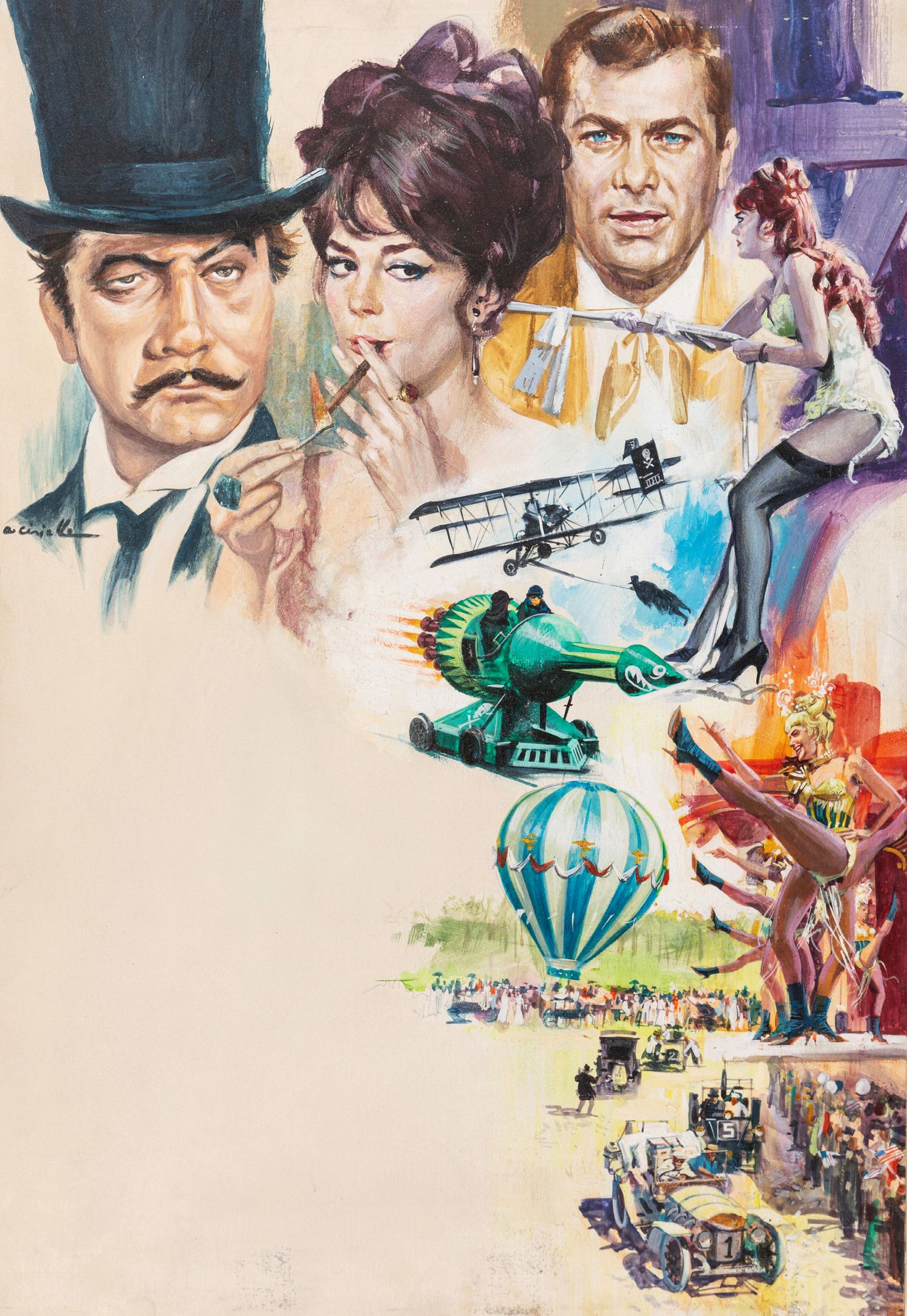 Averardo Ciriello : La grande corsa (The Great Race) - Asta Fumetti: Tavole e Illustrazioni ...