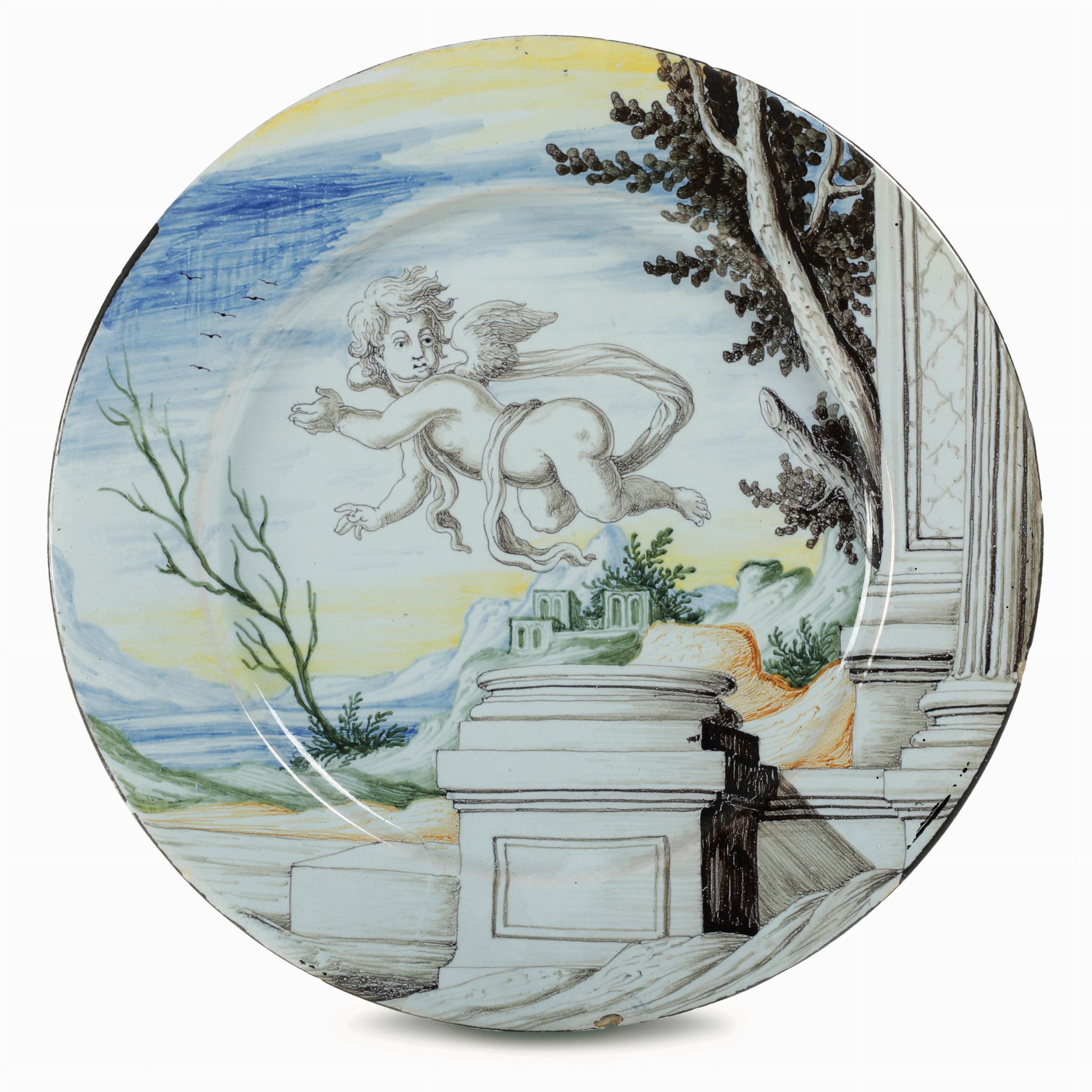 Piatto Pavia, Manifattura di Carlo Giuseppe Rampini, 1680-1700 - Asta ...