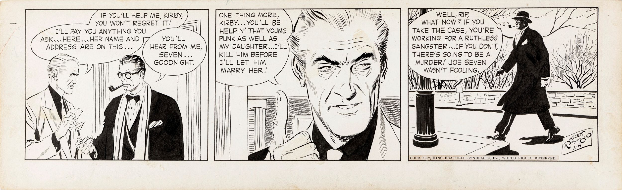 Alex Raymond : Rip Kirby - Asta Fumetti: Tavole e Illustrazioni ...