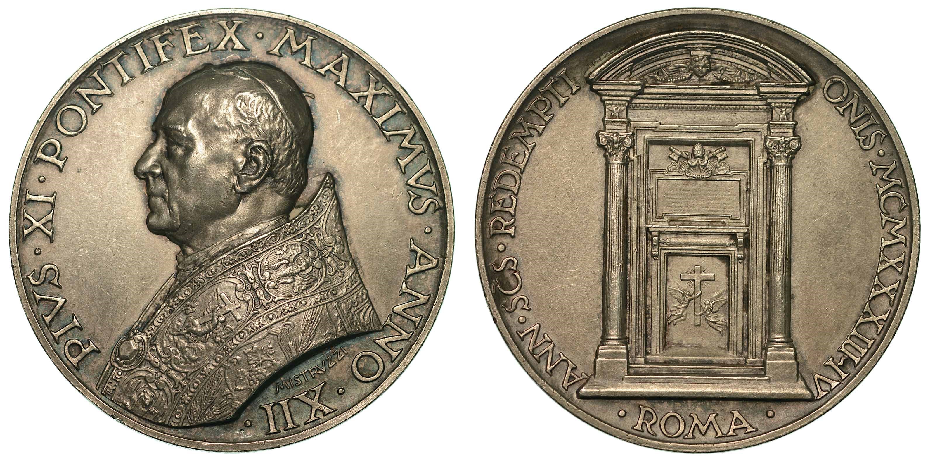 VATICANO. PIO XI, 1922-1939. Medaglia annuale A. XII. - Asta Numismatica - Associazione ...