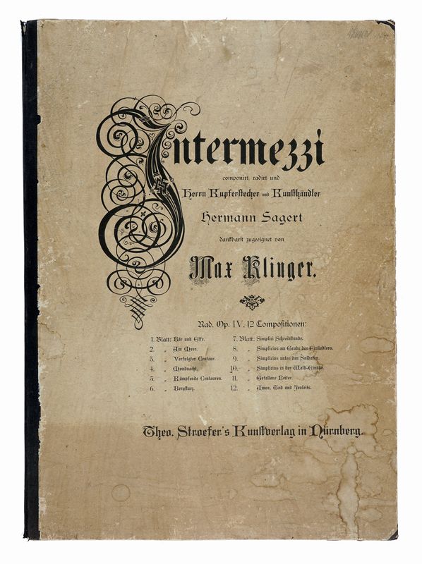 Max Klinger : Intermezzi. - Asta Stampe, disegni e dipinti antichi ...